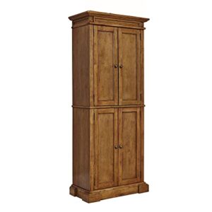 homestyles storage pantry with drawer and adjustable shelves 72 inches high by 30 inches wide distressed oak