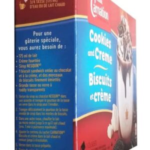 Nestle Carnation Cookies and Creme Hot Chocolate Mix, 7 x 25g/0.9 oz. Sachets (Imported from Canada)