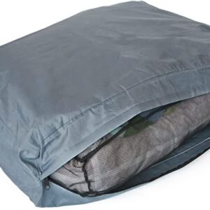 Molly Mutt Water-Resistant Dog Bed Liner, Polyester Bed Liner for Dogs, Easy to Clean, Gray, Huge, 36”x 45”x 4.75”