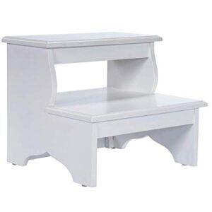 beaumont lane mastercrafted step stool in white