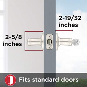 Kwikset 97402-732 Tustin Entry Lever Featuring Smartkey Re-Key Security, Satin Nickel