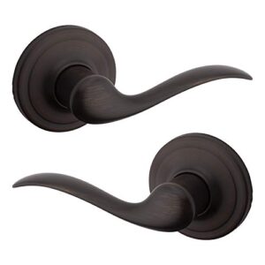 kwikset tustin hall/closet lever in venetian bronze – 97200-778