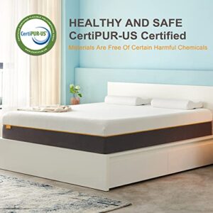 OYT King Size Mattress, 14" Inch Gel Memory Foam King Bed Mattress in a Box with CertiPUR-US Certified Foam for Sleep Supportive & Pressure Relief,Cloud-Like Experience