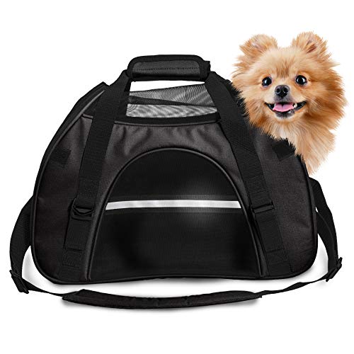 Furhaven Multipurpose Tote Bag Pet Carrier w/ Weather Guard - Black, Large