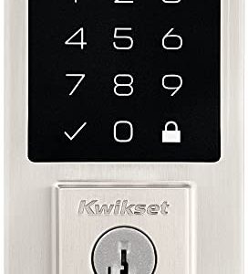 Kwikset 9270CNT-514S Kwikset 9270CNT-S SmartCode Deadbolts Touchscreen Single Cylinder Keyless Entry Deadbolt with UL Fire Rating and Smartkey Technology