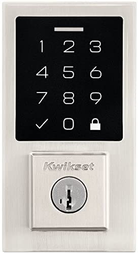 Kwikset 9270CNT-514S Kwikset 9270CNT-S SmartCode Deadbolts Touchscreen Single Cylinder Keyless Entry Deadbolt with UL Fire Rating and Smartkey Technology