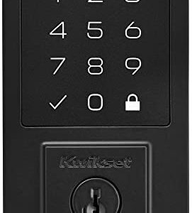 Kwikset 9270CNT-514S Kwikset 9270CNT-S SmartCode Deadbolts Touchscreen Single Cylinder Keyless Entry Deadbolt with UL Fire Rating and Smartkey Technology