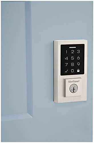 Kwikset 9270CNT-514S Kwikset 9270CNT-S SmartCode Deadbolts Touchscreen Single Cylinder Keyless Entry Deadbolt with UL Fire Rating and Smartkey Technology