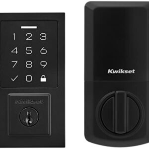 Kwikset 9270CNT-514S Kwikset 9270CNT-S SmartCode Deadbolts Touchscreen Single Cylinder Keyless Entry Deadbolt with UL Fire Rating and Smartkey Technology