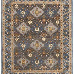 SAFAVIEH Antiquity Collection 6' x 9' Blue AT57A Handmade Traditional Oriental Premium Wool Area Rug