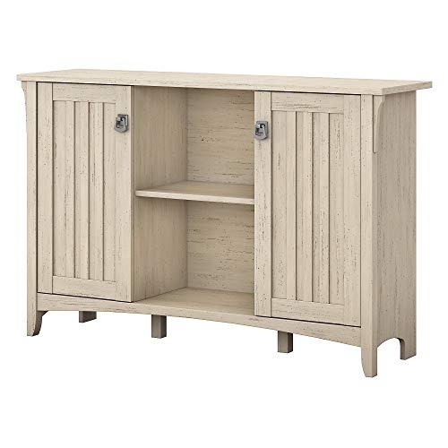 Bush Furniture Salinas Accent Storage Cabinet with Doors, Antique White