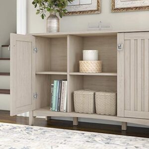 Bush Furniture Salinas Accent Storage Cabinet with Doors, Antique White