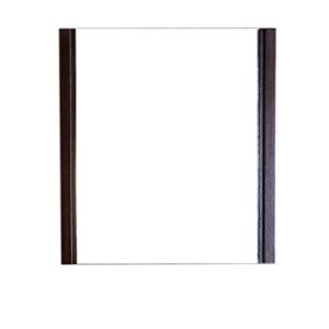 Bellaterra Home Wood Frame Mirror with Wenge Color Finish, 24"