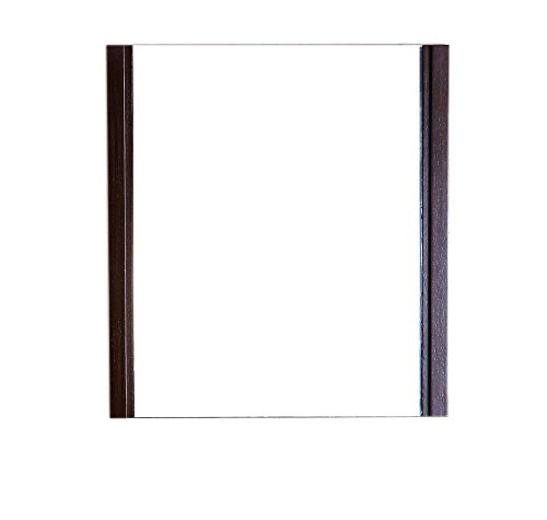 Bellaterra Home Wood Frame Mirror with Wenge Color Finish, 24"