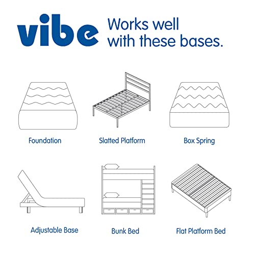 Vibe Gel Memory Foam 12-Inch Mattress | CertiPUR-US Certified | Bed-in-a-Box, Twin XL