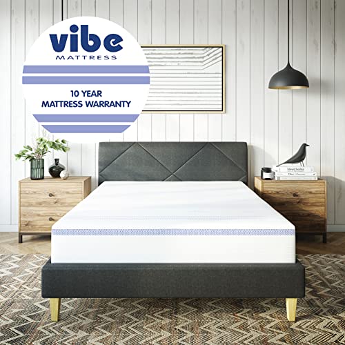 Vibe Gel Memory Foam 12-Inch Mattress | CertiPUR-US Certified | Bed-in-a-Box, Twin XL