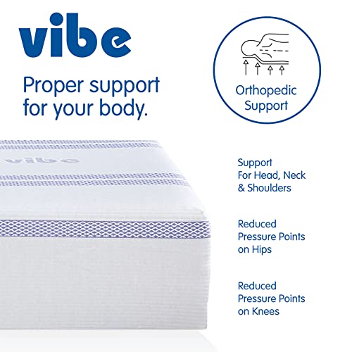 Vibe Gel Memory Foam 12-Inch Mattress | CertiPUR-US Certified | Bed-in-a-Box, Twin XL