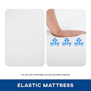 6/8/10/12 inch Gel Memory Foam Mattress for Cool Sleep & Pressure Relief, Medium Firm Mattresses CertiPUR-US Certified/Bed-in-a-Box/Pressure Relieving (10 in, Queen)