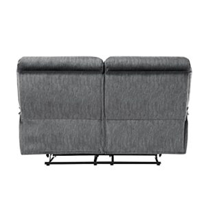 Lexicon Braddock Wall-Hugger Manual Double Reclining Loveseat, Gray