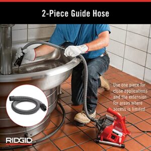 RIDGID PowerClear 120-Volt Drain Cleaning Machine Kit for Tubs, Showers, and Sinks,Red