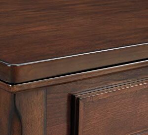 Signature Design by Ashley Porter Traditional Hand-Finished Lift Top Coffee Table, Dark Brown