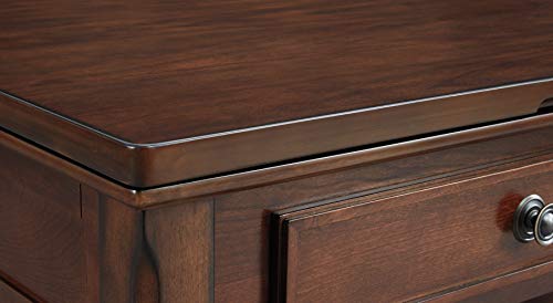 Signature Design by Ashley Porter Traditional Hand-Finished Lift Top Coffee Table, Dark Brown