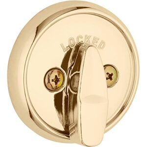 Kwikset 780 Single Cylinder Deadbolt in Polished Brass