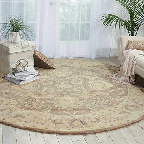 Nourison Jaipur Taupe Rectangle Area Rug, 5-Feet 6-Inches by 8-Feet 6-Inches (5'6" x 8'6")