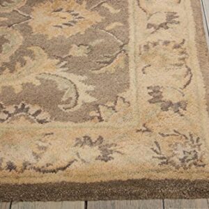 Nourison Jaipur Taupe Rectangle Area Rug, 5-Feet 6-Inches by 8-Feet 6-Inches (5'6" x 8'6")