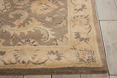 Nourison Jaipur Taupe Rectangle Area Rug, 5-Feet 6-Inches by 8-Feet 6-Inches (5'6" x 8'6")