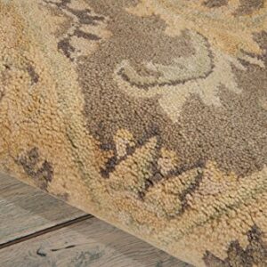 Nourison Jaipur Taupe Rectangle Area Rug, 5-Feet 6-Inches by 8-Feet 6-Inches (5'6" x 8'6")