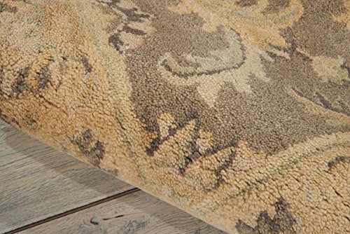 Nourison Jaipur Taupe Rectangle Area Rug, 5-Feet 6-Inches by 8-Feet 6-Inches (5'6" x 8'6")