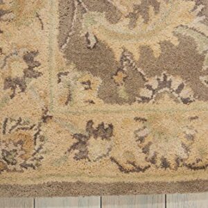 Nourison Jaipur Taupe Rectangle Area Rug, 5-Feet 6-Inches by 8-Feet 6-Inches (5'6" x 8'6")