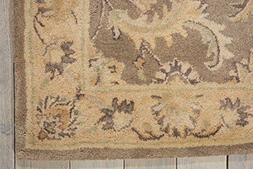 Nourison Jaipur Taupe Rectangle Area Rug, 5-Feet 6-Inches by 8-Feet 6-Inches (5'6" x 8'6")