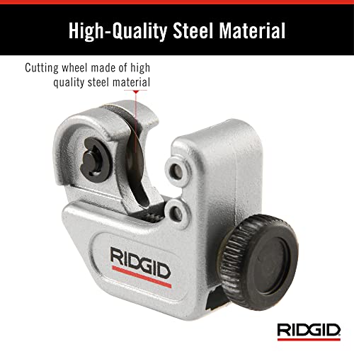 RIDGID 32975 Model 103 Close Quarters 1/8" To 5/8" Copper, Aluminum, Brass, And Plastic Tubing Compact Cutter