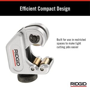 RIDGID 32975 Model 103 Close Quarters 1/8" To 5/8" Copper, Aluminum, Brass, And Plastic Tubing Compact Cutter