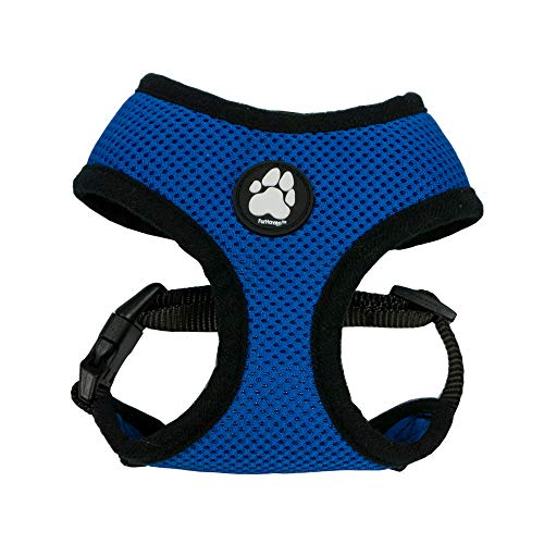 Furhaven Adjustable Padded Mesh Dog Harness - True Blue, Medium