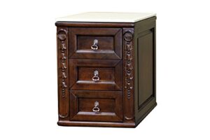 bellaterra home cream marble bridge unit, walnut