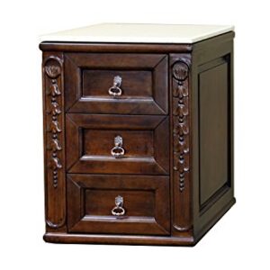 Bellaterra Home Cream Marble Bridge Unit, Walnut