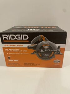 18v brushless cordless 7-1/4 in. circular saw, black, grey, orange