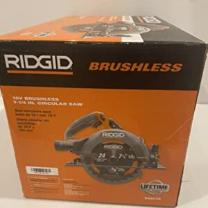 18V Brushless Cordless 7-1/4 in. Circular Saw, Black, Grey, Orange