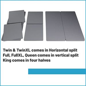 Mayton 1.5-Inch Split Fully Assembled Bunkie Board for Mattress/Bed Support, Queen, Grey