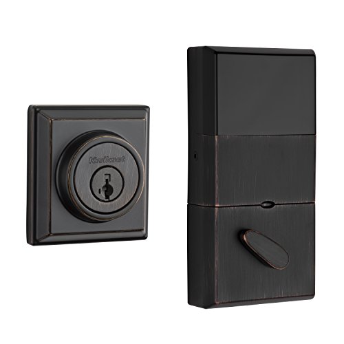 Kwikset 910 Signature Series Contemporary Deadbolt featuring SmartKey Security and Home Connect Technology 99100-065 in Venetian Bronze