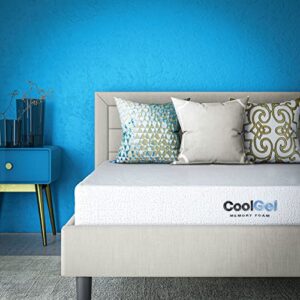 classic brands cool gel gel memory foam 8-inch mattress | certipur-us certified | bed-in-a-box, short queen