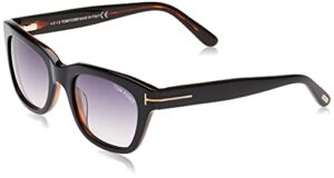 tom ford snowdon ft0237 05b black/other sunglasses grey gradient 52mm lens