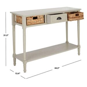 Safavieh Home Collection Christa Vintage Grey 3-Drawer Storage Console Table