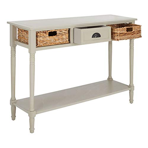 Safavieh Home Collection Christa Vintage Grey 3-Drawer Storage Console Table