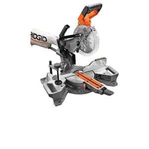 ridgid r48607b 18v brushless cordless 7-1/4 in. dual bevel sliding miter saw (tool only) (renewed)