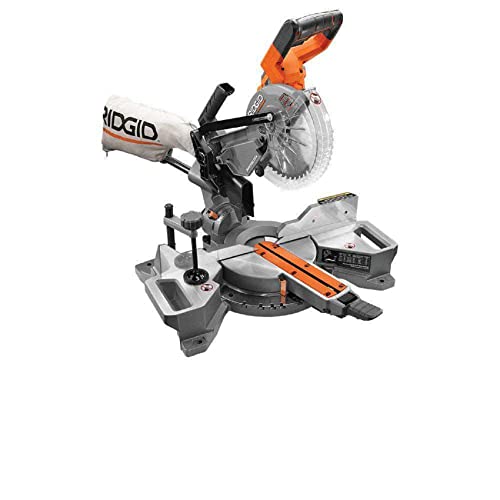 RIDGID R48607B 18V Brushless Cordless 7-1/4 in. Dual Bevel Sliding Miter Saw (Tool Only) (RENEWED)