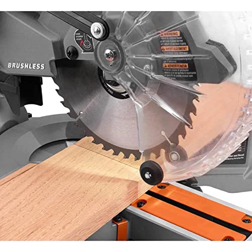 RIDGID R48607B 18V Brushless Cordless 7-1/4 in. Dual Bevel Sliding Miter Saw (Tool Only) (RENEWED)